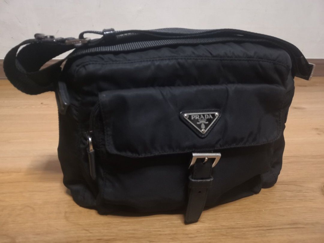 PRADA NYLON SMALL SLING, Men's Fashion, Bags, Sling Bags on Carousell
