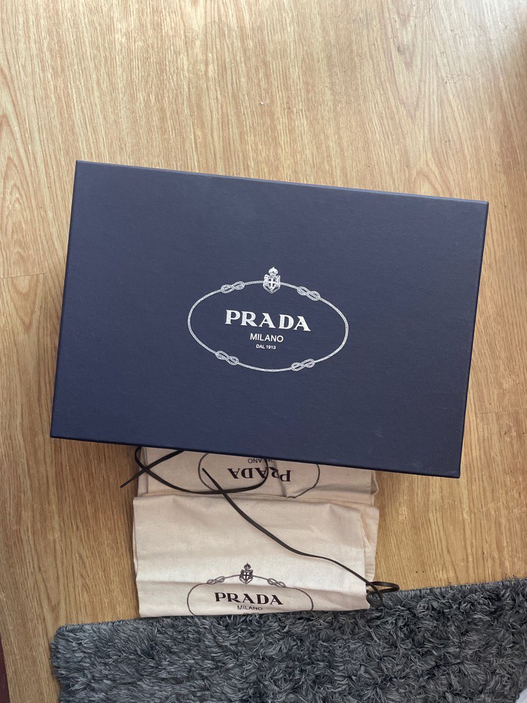 Prada shoe box with dustbags, Women's Fashion, Footwear, Sneakers on Carousell