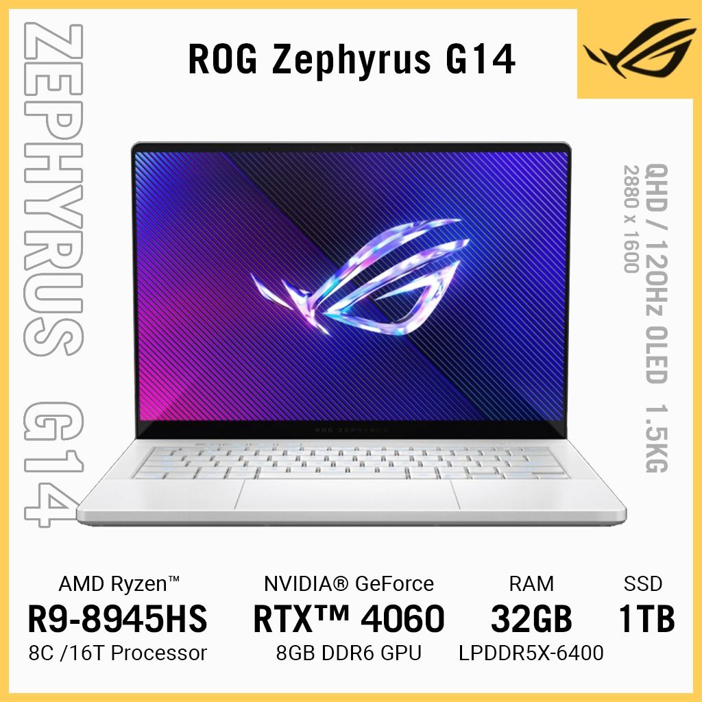[Pre-owned] Asus ROG Zephyrus G14 OLED Gaming laptop Alienware x16 m16 ...