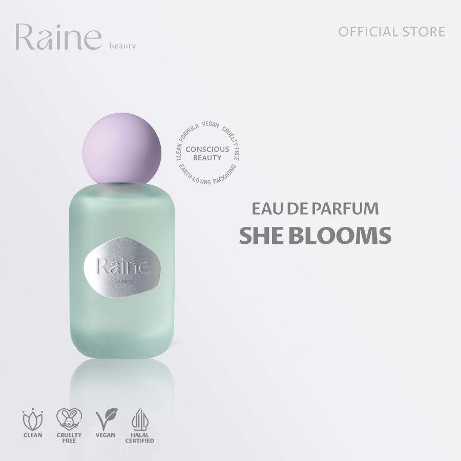 Raine Beauty Eau de Parfum She Blooms, Kesehatan & Kecantikan, Parfum ...