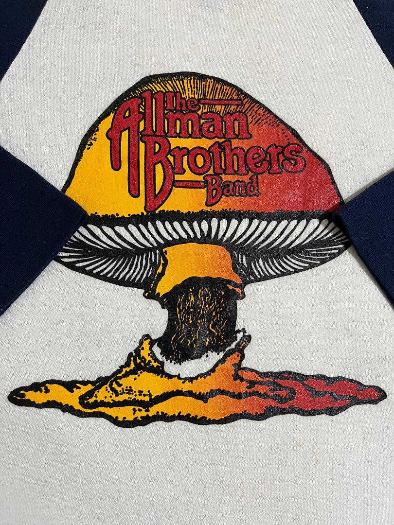 RARE Vintage 1981 The Allman Brothers Band Raglan, Men's Fashion, Tops ...
