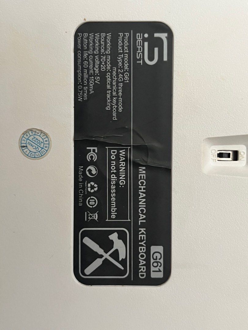 RG Beast G61 and Aoas Ultra thin keyboard, Computers & Tech, Parts ...
