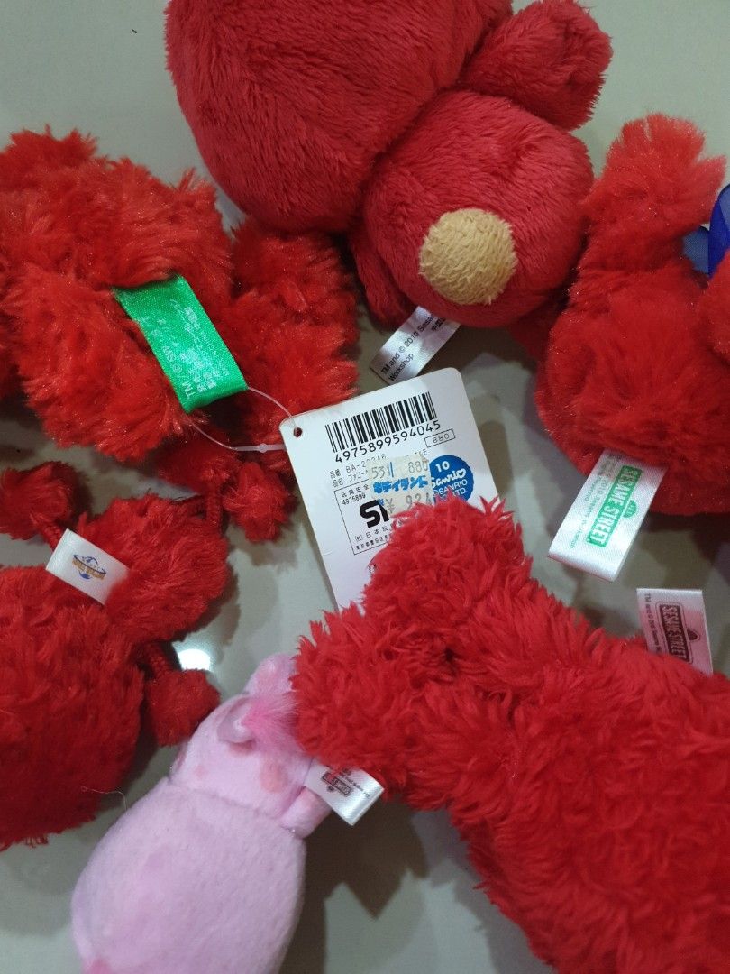 Sesame Street Elmo plush toy / keychain combo set of 6, Hobbies & Toys ...