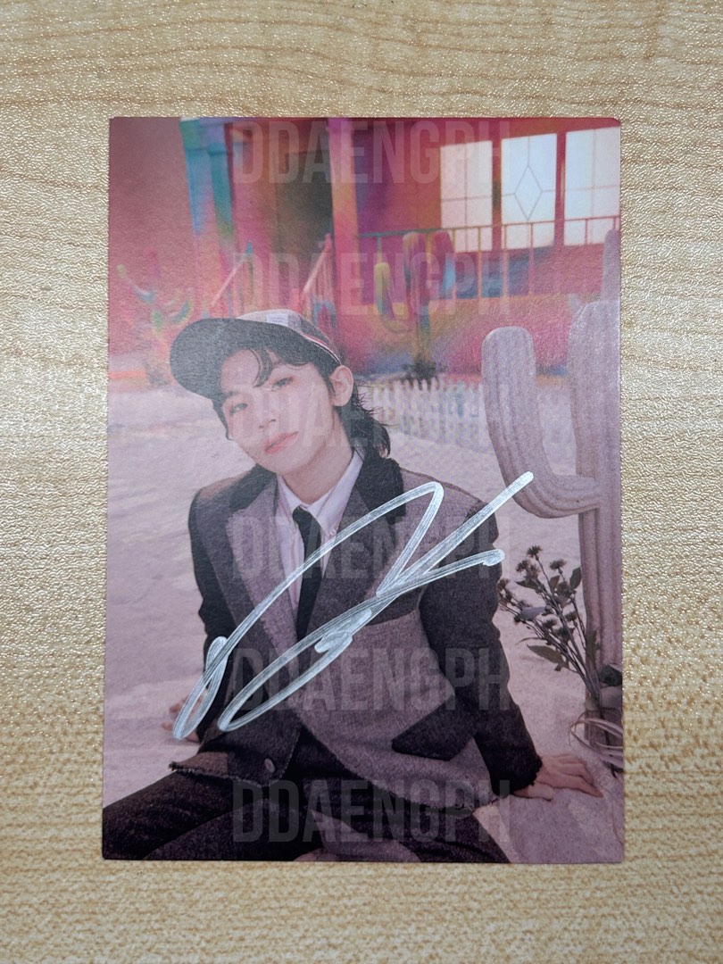 seventeen 17 is right here lee jihoon woozi signed postcard usa ...