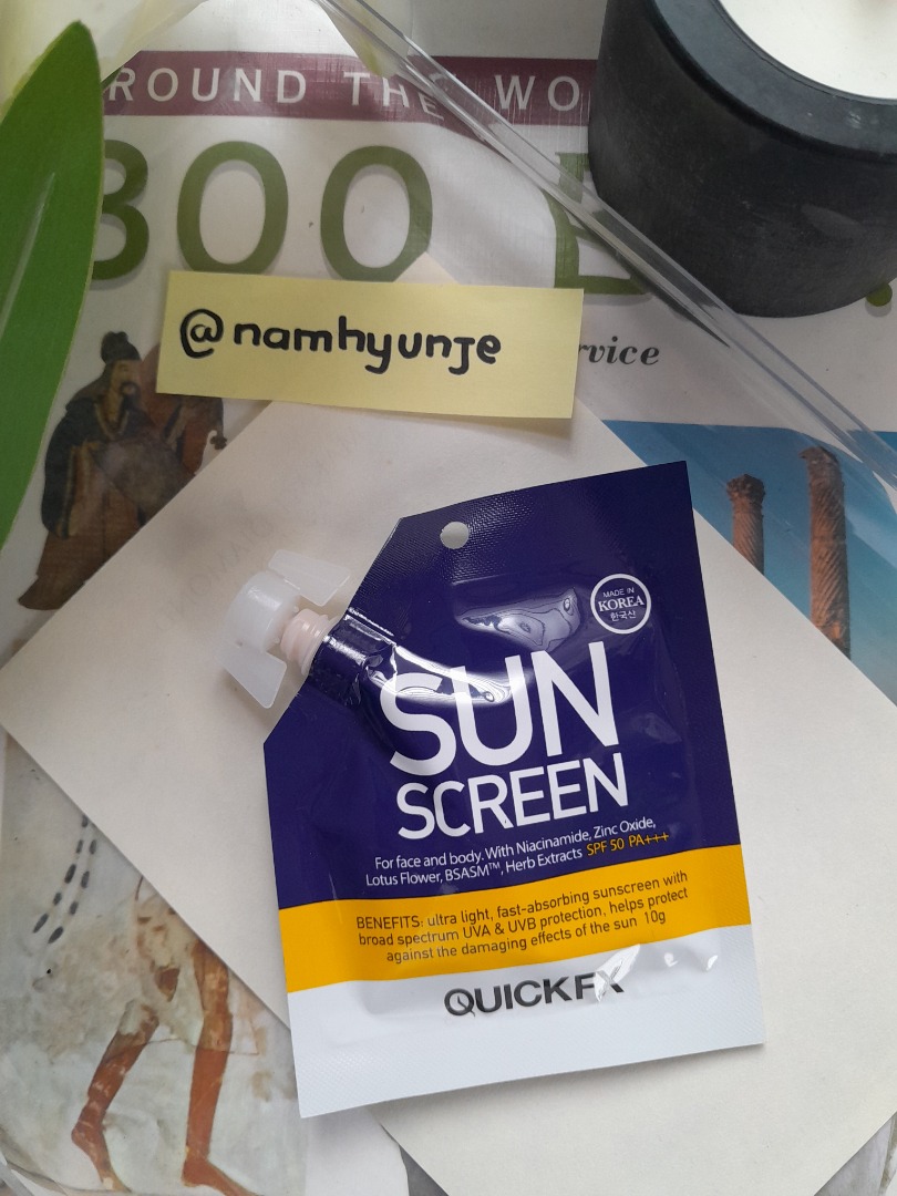[Skincare] QUICKFX Sun Screen 10g SPF 50 PA+++ / Sunscreen / Sunblock ...