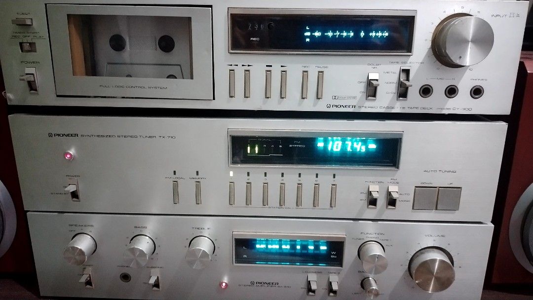 Stereo set tape deck amplifier radio tuner paketan atau satuan merk ...