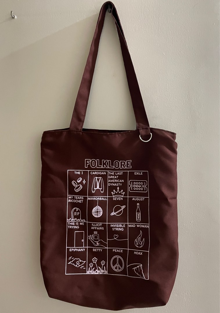 taylor swift folklore tote bag, Women's Fashion, Bags & Wallets, Tote ...