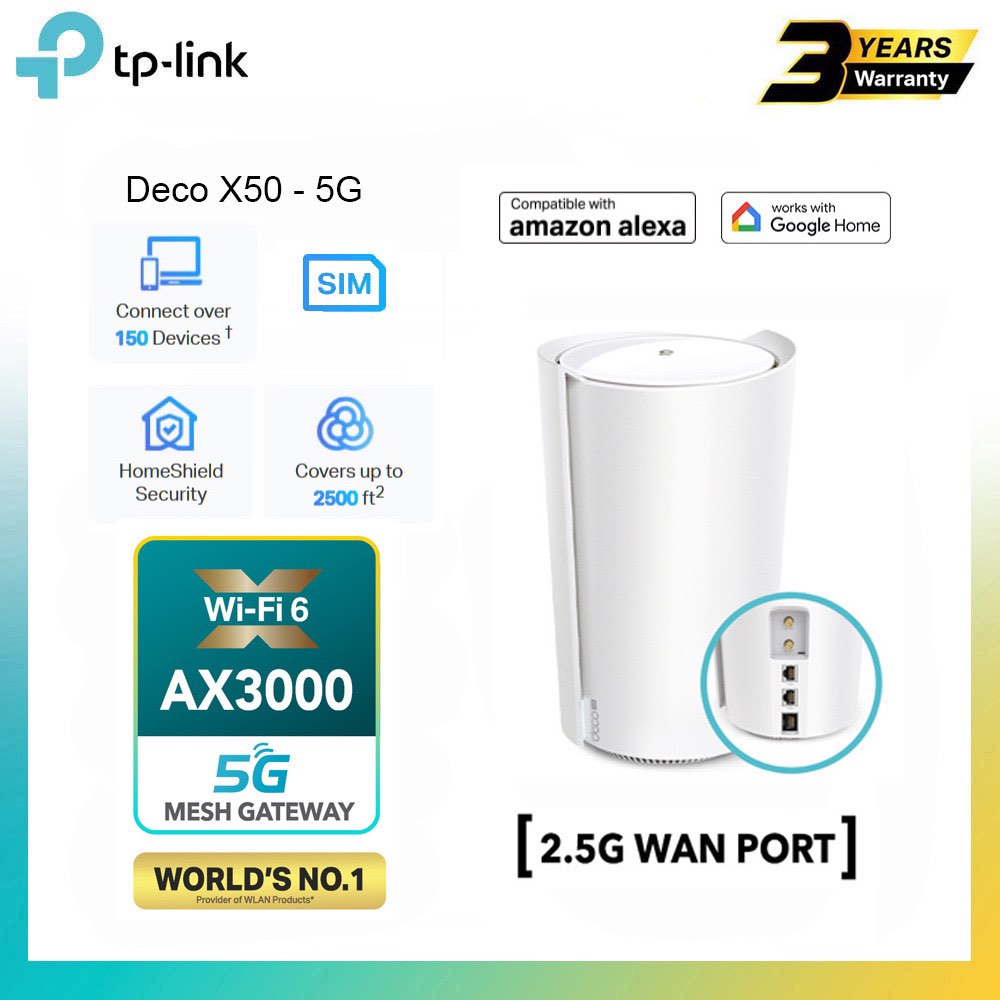 Tp-Link Deco X50 5G Router, TV & Home Appliances, Electrical, Adaptors ...
