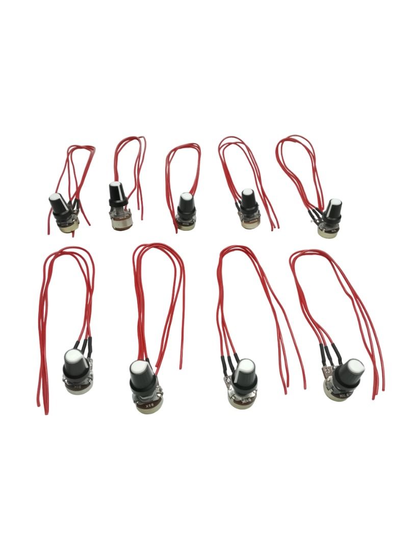 UNIVERSAL VOLUME CONTROL POTENTIOMETER 3-PIN to OPEN WIRE with KNOB ...