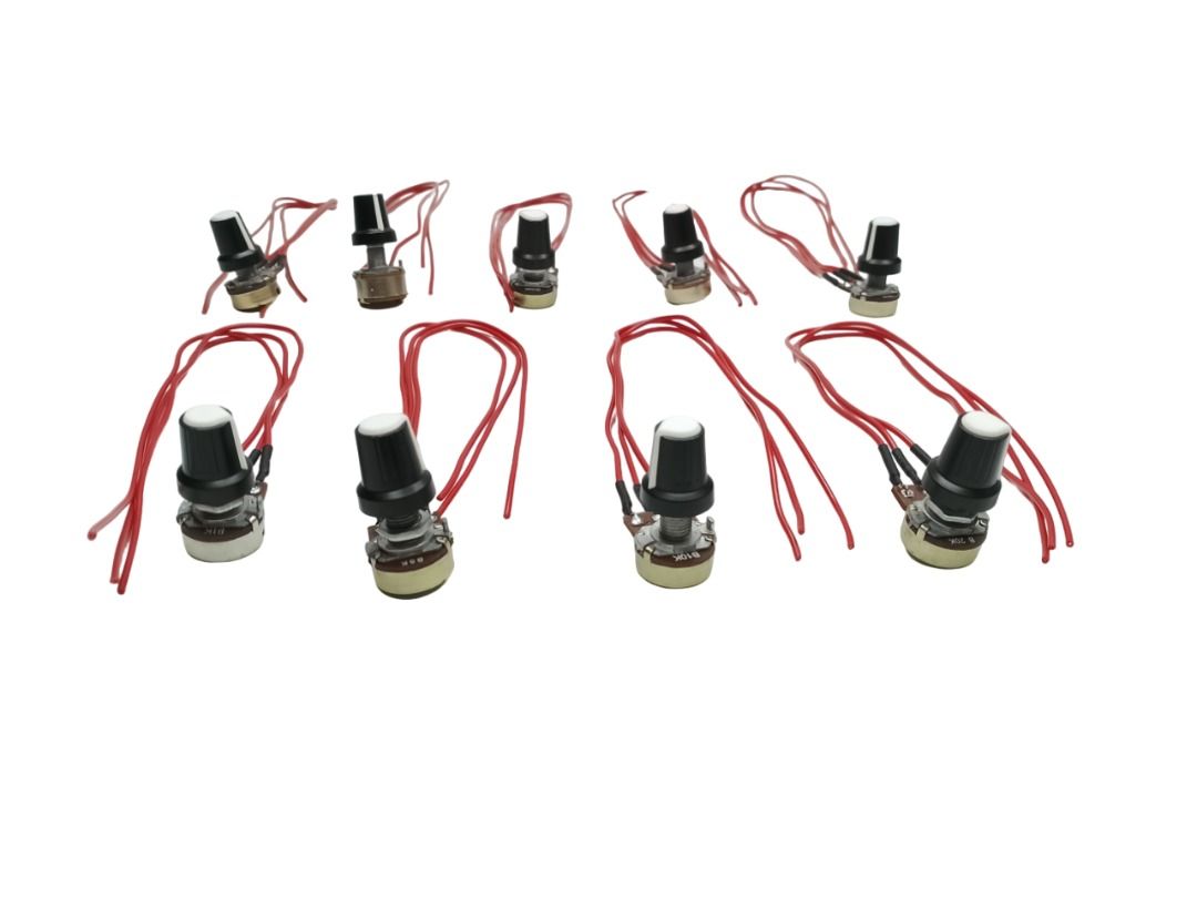 UNIVERSAL VOLUME CONTROL POTENTIOMETER 3-PIN to OPEN WIRE with KNOB ...