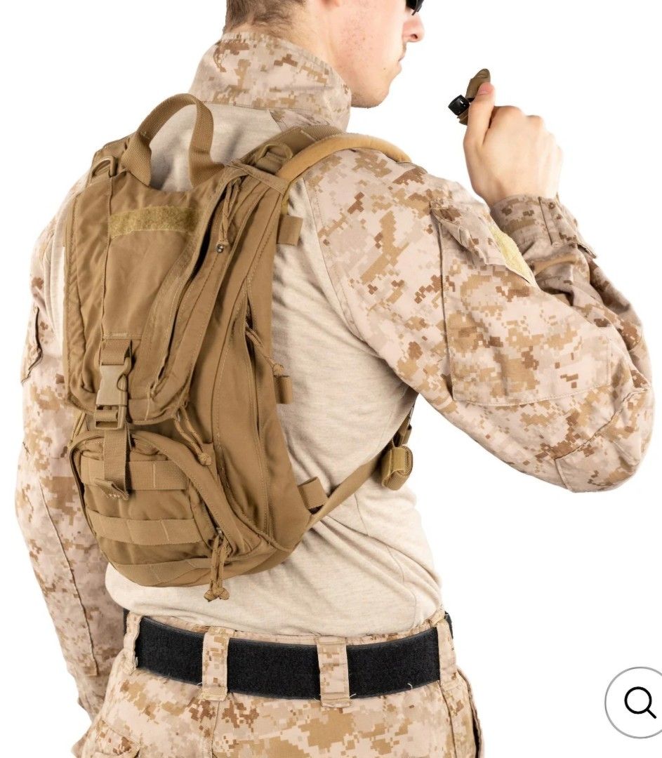 USMC Cayote Brown FILBE 3L Hydration Carrier Pack by Eagle Industries ...