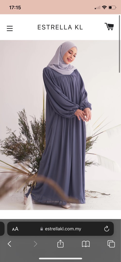 Estrella KL Victoria Dress in Denim Blue, Women's Fashion, Dresses ...