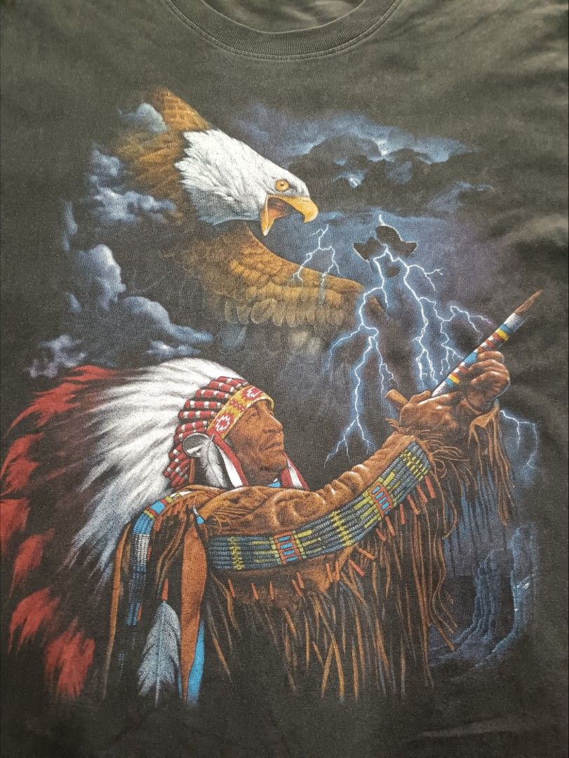 Vintage Apache & Eagle, Men's Fashion, Tops & Sets, Tshirts & Polo ...
