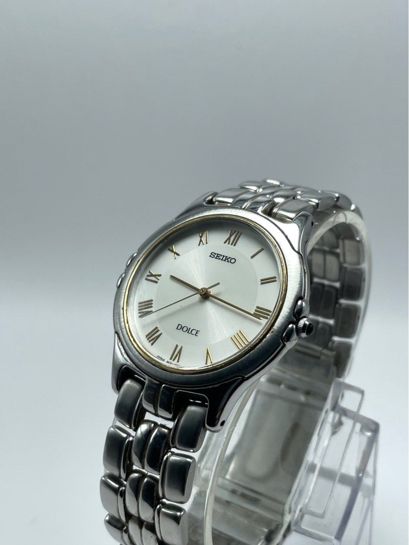 Vintage Seiko Dolce Roman Dial, Men's Fashion, Watches & Accessories ...
