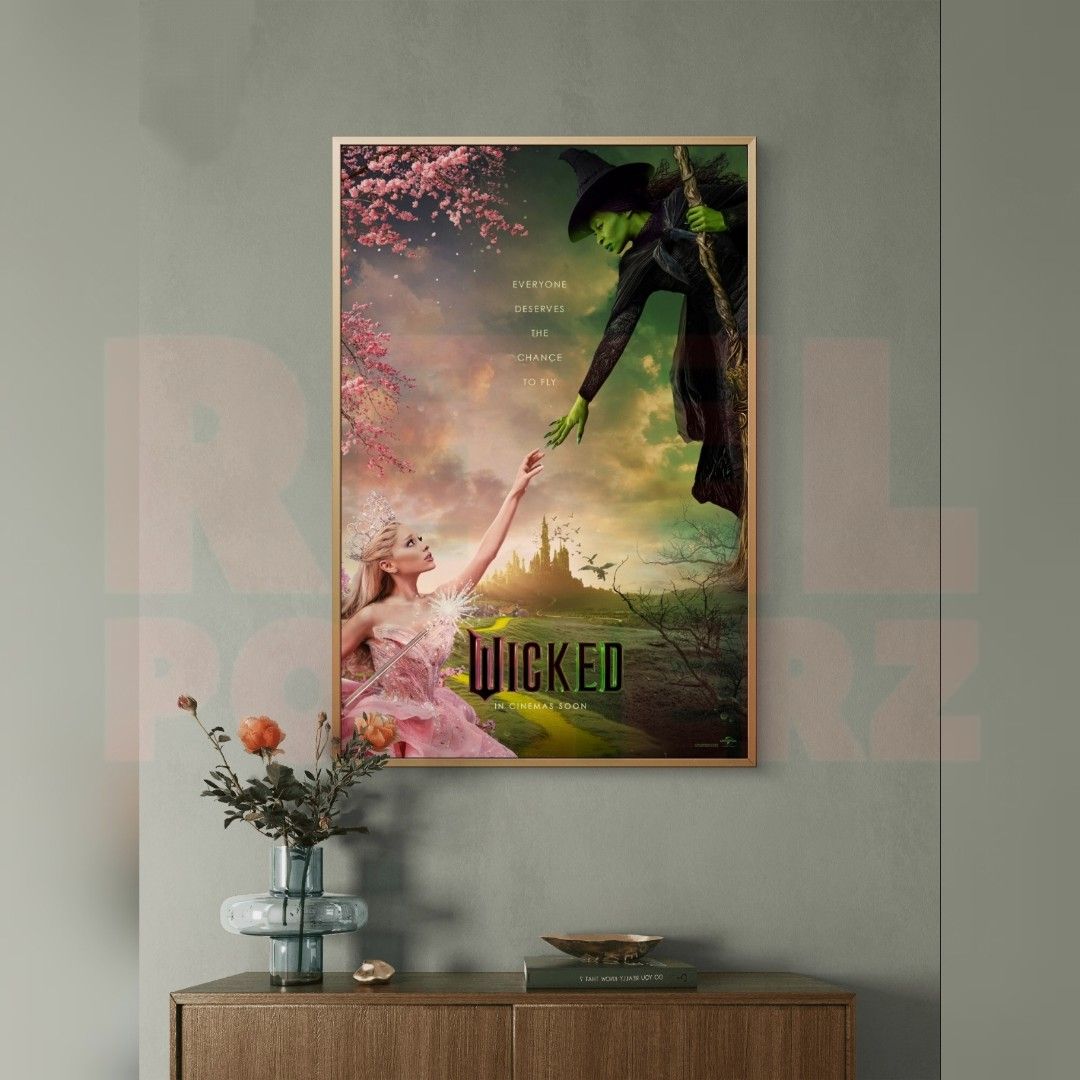 WICKED (2024) Movie Poster 2-Sided Original International 27"x 40" (Teaser) *CNY SSSPECIAL PROMO ...