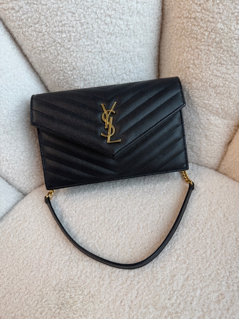 YSL Envelope WOC GHW, Luxury, Bags & Wallets on Carousell
