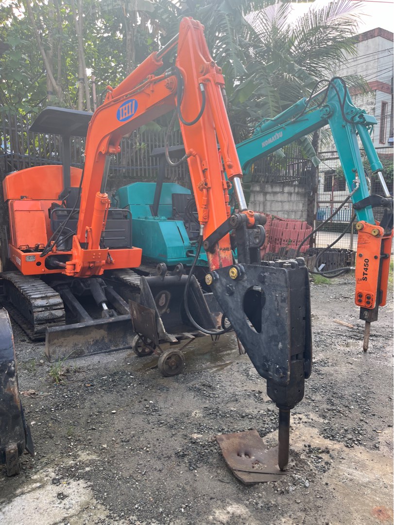2 in 1 IHI mini backhoe excavator with demolition breaker Same size as Komatsu pc38 backhoe ...