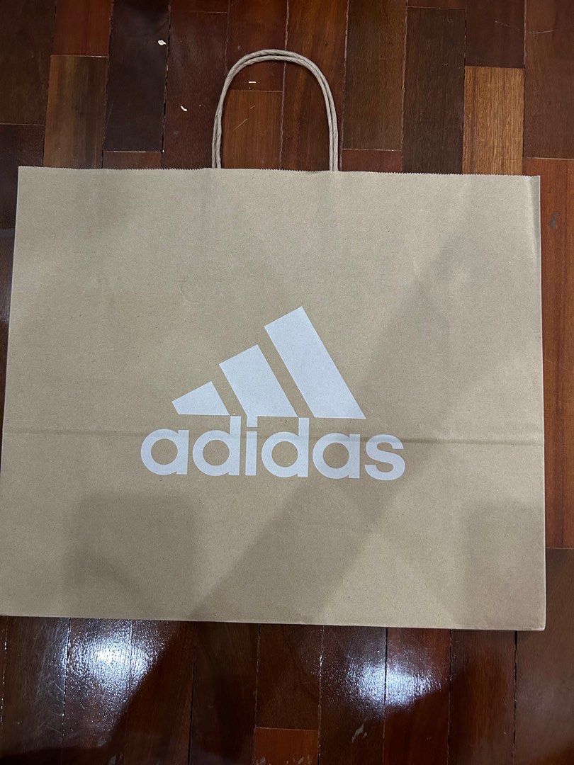 Adidas Medium Size Paper Bag Shopping Carrier Tote, Women's Fashion ...