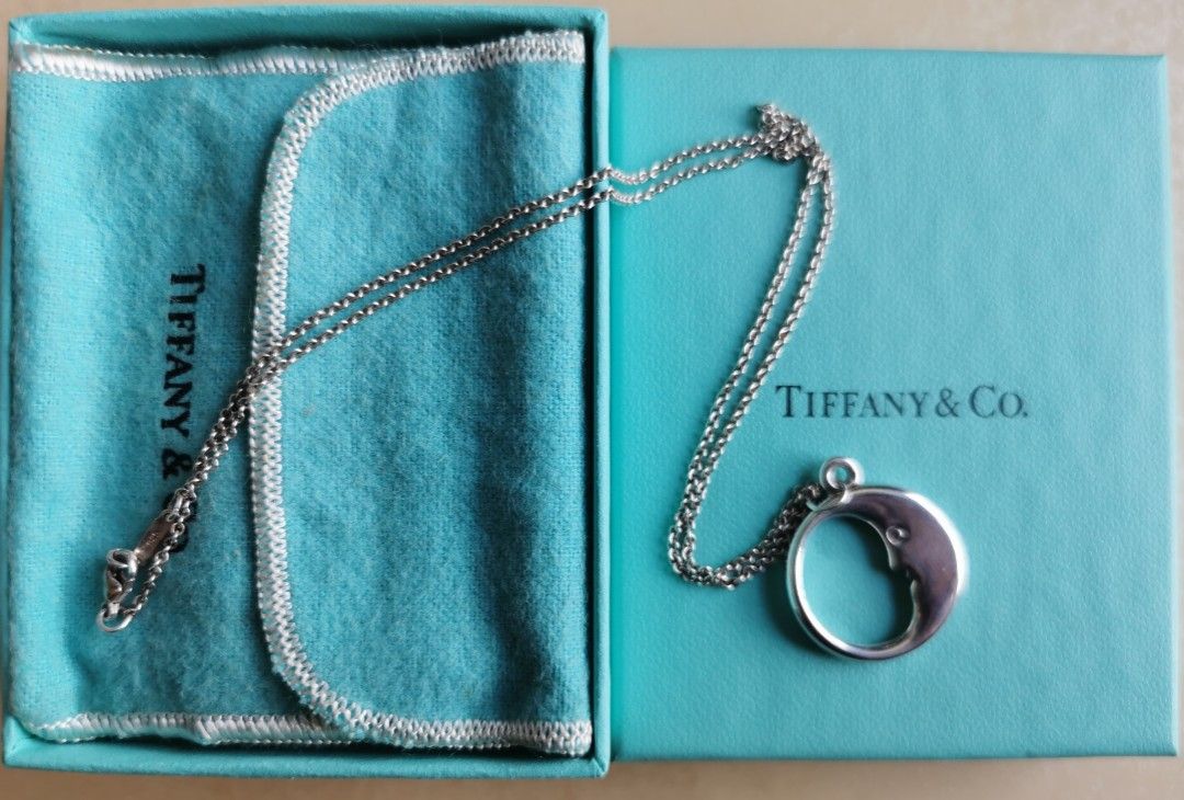 Tiffany man in the moon necklace store