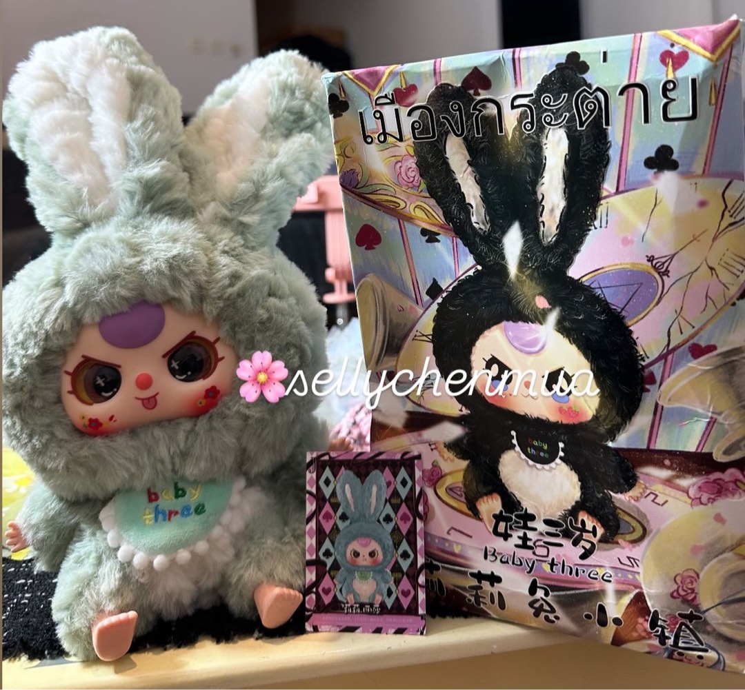 Baby three rabbit, Toys & Collectibles, Mainan di Carousell