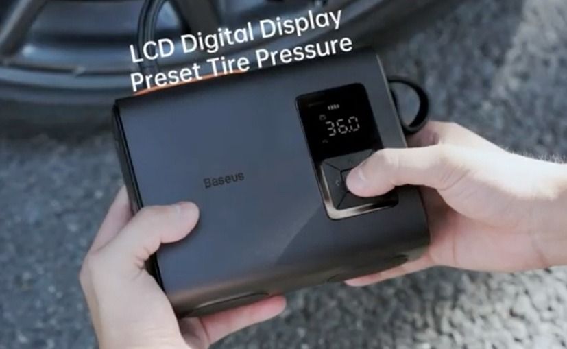 Baseus ENERGY PUMP MEGA (DUAL CYLINDER - High Speed, Wireless)Portable ...