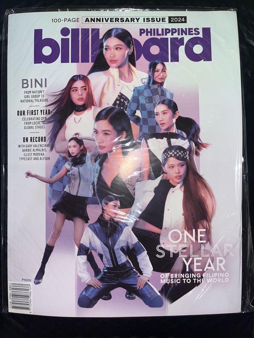 BINI x Billboard Magazine SEALED, Hobbies & Toys, Books & Magazines ...