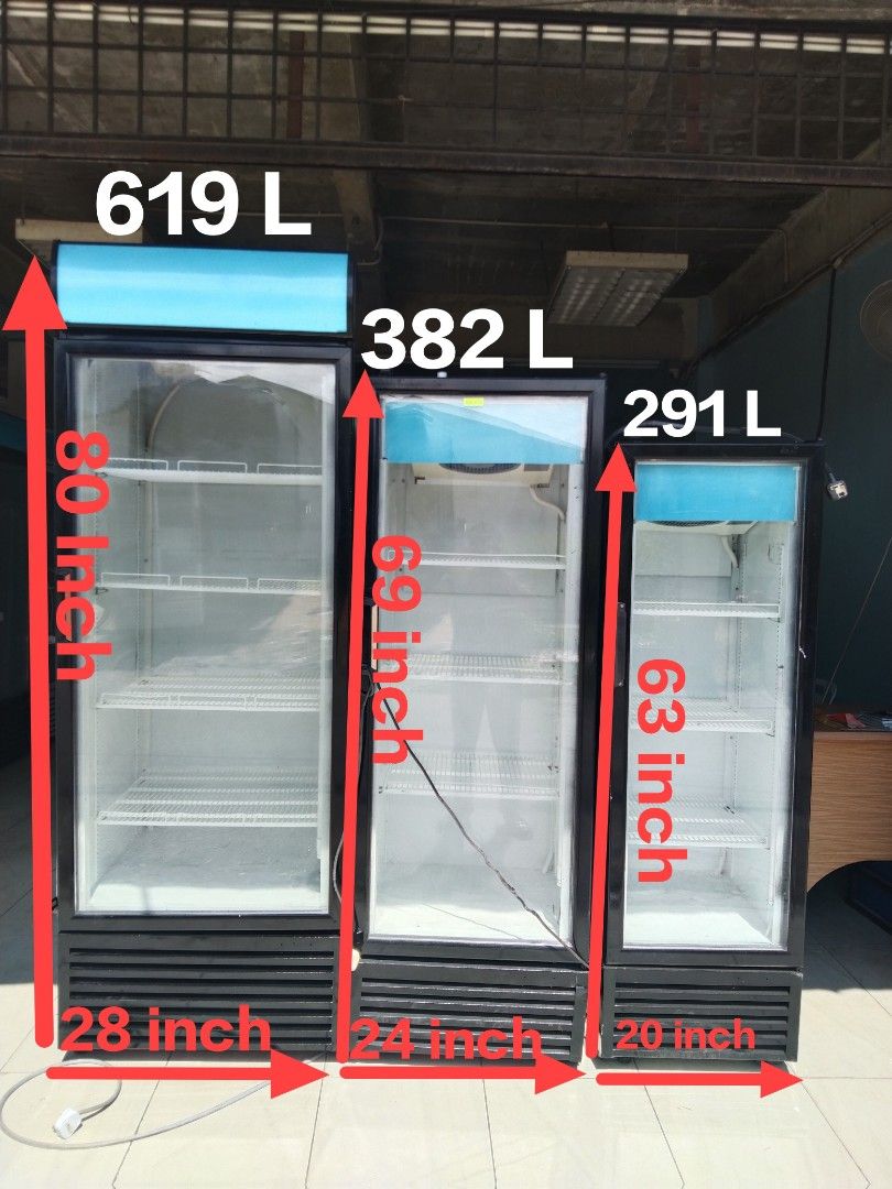 Chiller 1 pintu Original 619L 382L 291L, TV & Home Appliances, Kitchen ...