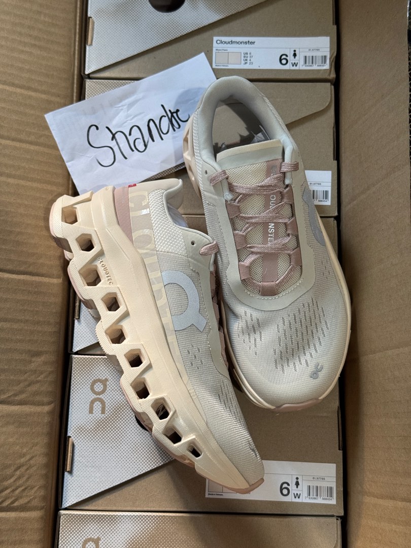 Cloudmonster Moon Fawn, Women's Fashion, Footwear, Sneakers on Carousell