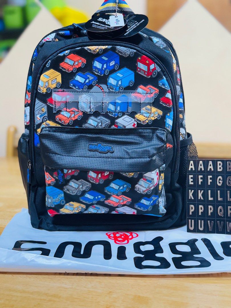 Cute Original Smiggle backpack / Smiggle Bag for school boys - complete ...