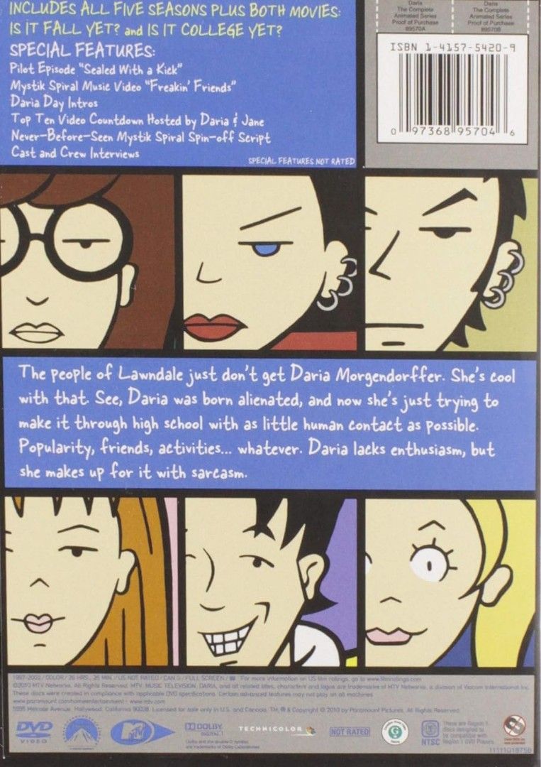 Daria The Complete Animated Series, Hobbies & Toys, Music & Media, CDs ...