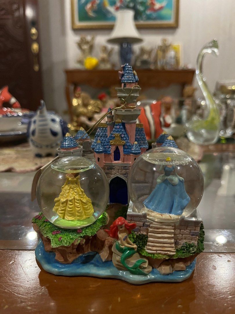 Disney Castle glitter globe, Hobbies & Toys, Memorabilia & Collectibles ...