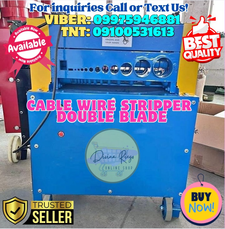 Electric Cable Wire Stripper Machine Double Blade Available Now ...