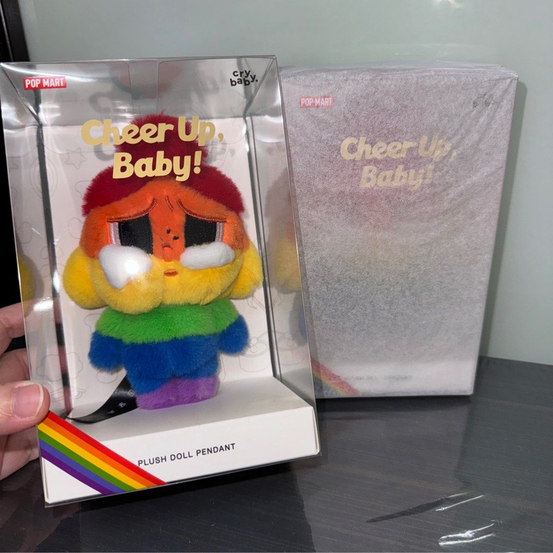 Extra Rainbow CRYBABY CHEER UP BABY Plush Doll Pendant, Hobbies & Toys ...