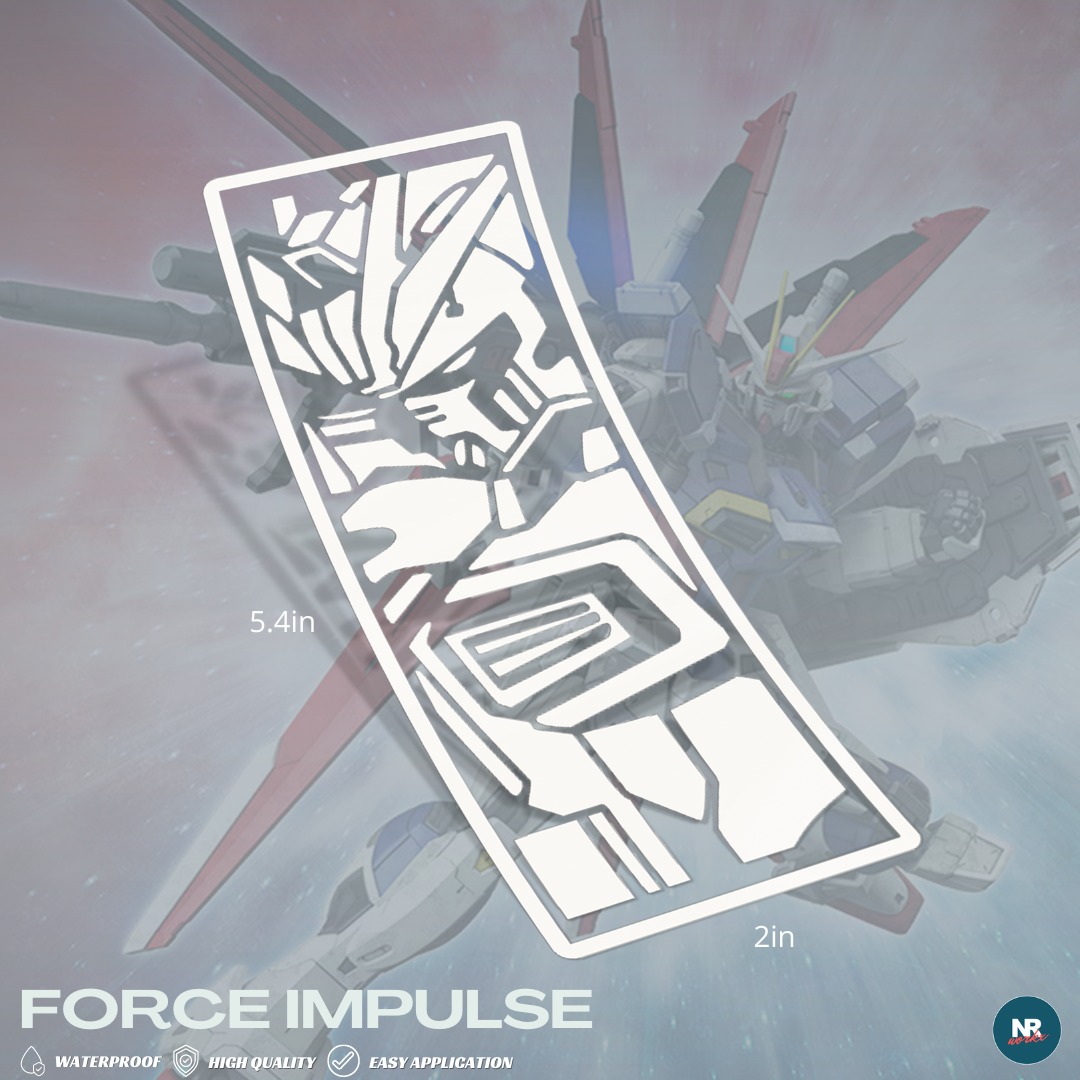 Force Impulse Gundam Gunpla Mobile Suit Vinyl Decal Gaming Anime ...