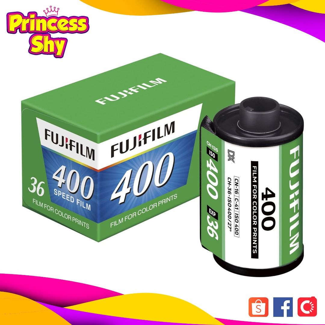 FUJIFILM 400 Speed 35mm 135 Format ISO 400 Colored Negative Film 36 ...