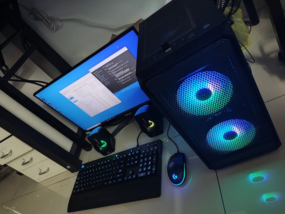 Gaming/Editing PC full set Intel i7 GPU AMD Vega 56 8GB RAM 16GB ...