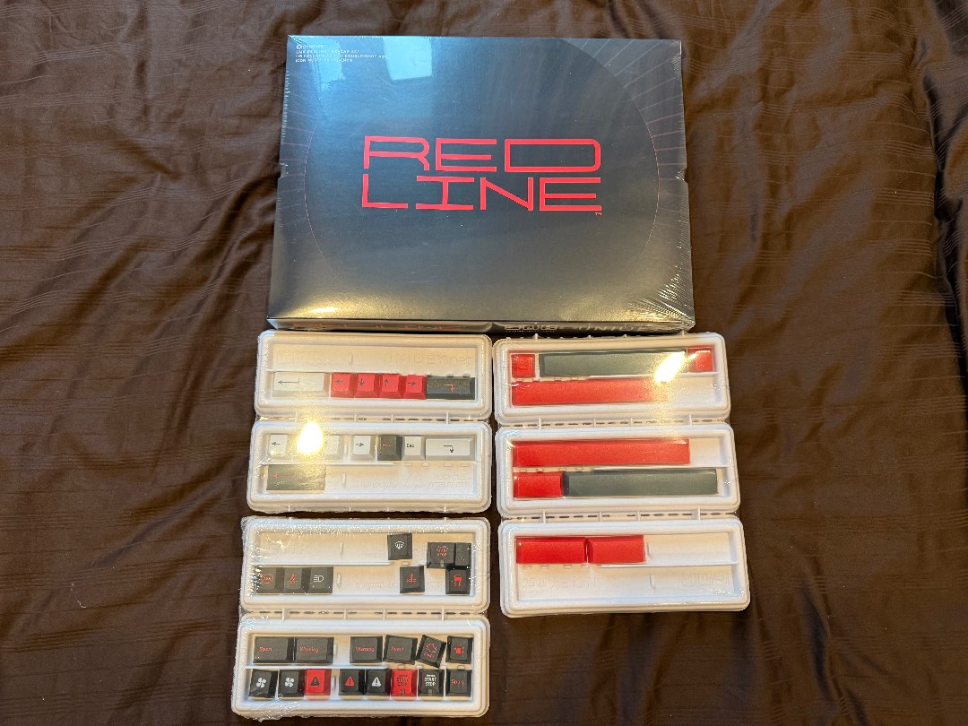 Gmk Redline Base Dashboard Alternate Aesthetic Keycaps Computers And Tech Parts