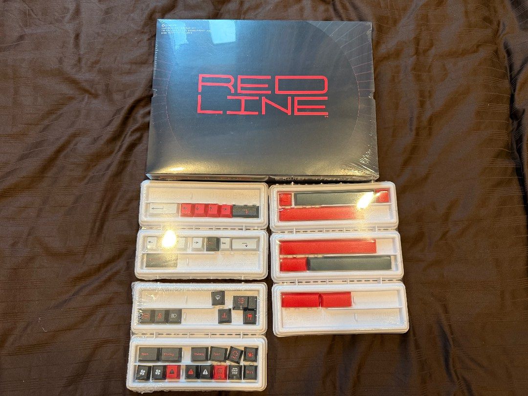GMK Redline Base + Dashboard + Alternate + Aesthetic keycaps, Computers ...