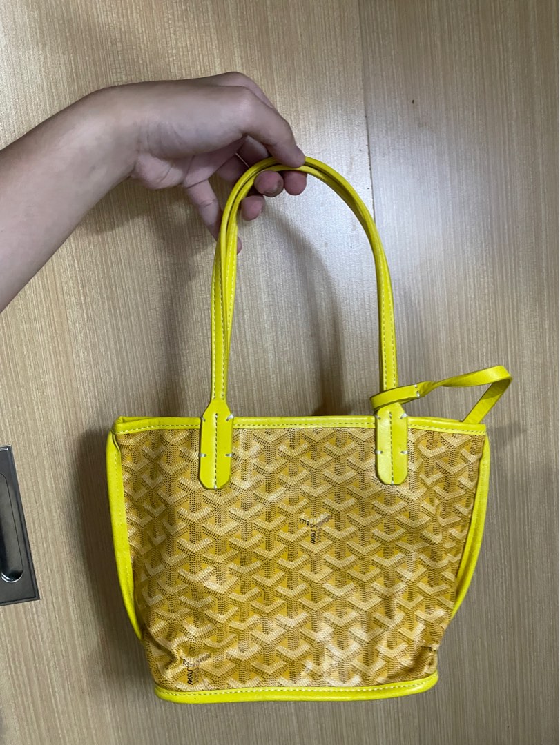 Goyard Anjou Mini Yellow, Women's Fashion, Bags & Wallets, Tote Bags on ...