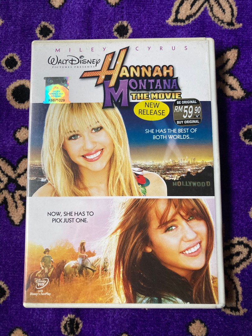 Hannah Montana The Movie Dvd (Miley Cyrus), Hobbies & Toys, Music ...
