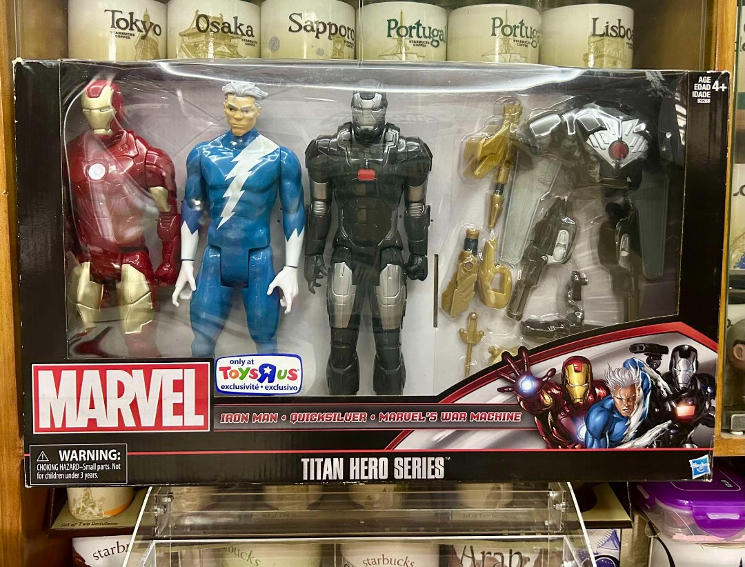 Hasbro Marvel Titan Series IRON MAN QUICKSILVER WAR MACHINE 12 Inch ...