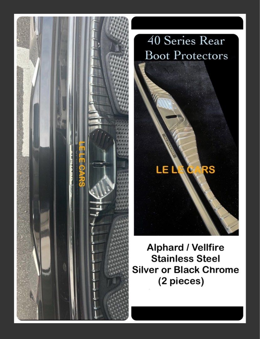 In Stock: 40/30/20 series Alphard/Vellfire Rear Boot Trunk Protectors ...
