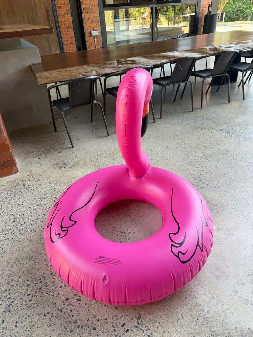 Inflatable Giant Flamingo Shaped Swimming Pool Float Raft Ring, Sports ...
