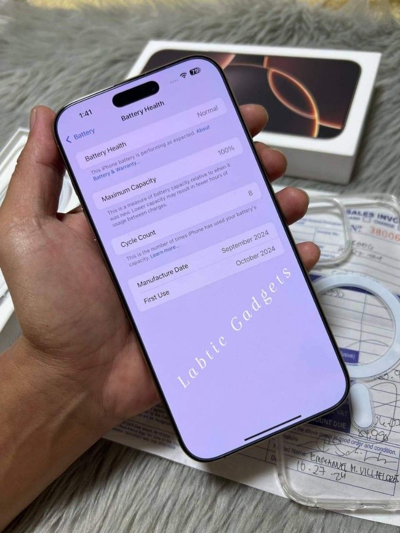 Iphone 16 pro max 256GB Desert Titanium 10days old Factory Unlocked NTC ...