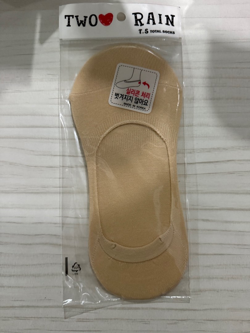 Korean Flesh Colored Socks Footsies, Women's Fashion, Watches ...