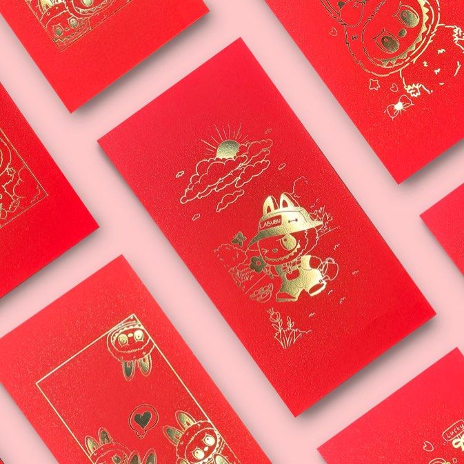 LABUBU RED PACKETS ANGBAO, Hobbies & Toys, Occasions & Party Supplies ...