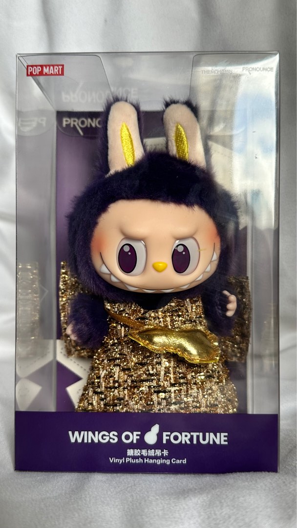 LABUBU X PRONOUNCE - Wings of Fortune Plush Pendant, Hobbies & Toys ...