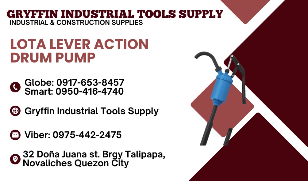 Lota Lever Action Drum Pump, Commercial & Industrial, Industrial Equipment on Carousell