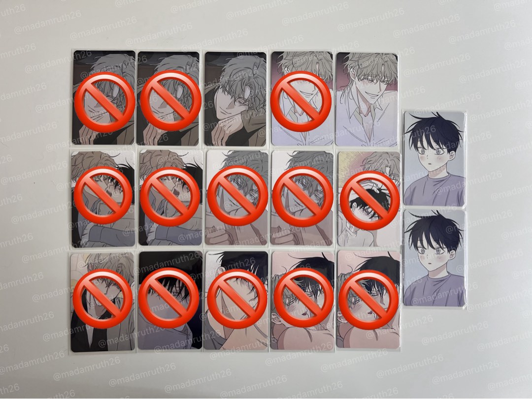 Low Tide in Twilight Official Bomtoon Photocards Yeo Taeju Kim Euihyun ...