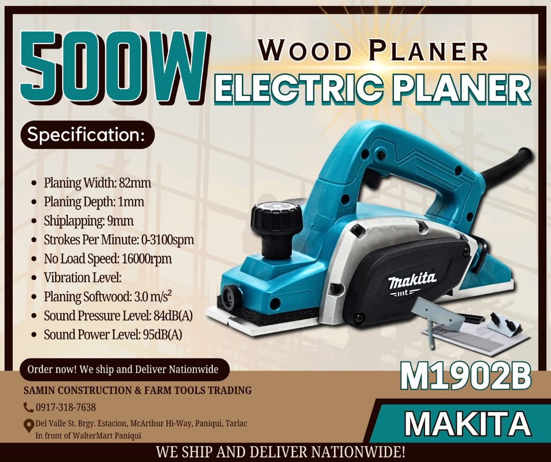MAKITA Electric Planer / Wood Planer / Katam Woodworking Tool MT Series ...